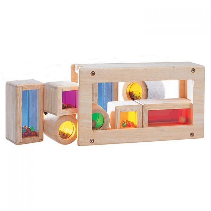 Rainbow Sound Blocks Wooden Toddler Toy 24+ Months – babybellaboo.com